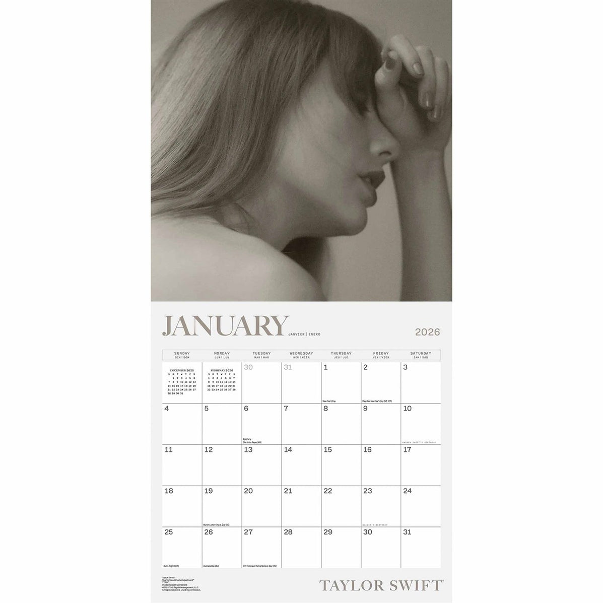 Taylor Swift Square Calendar 2026 | Excellent Pick